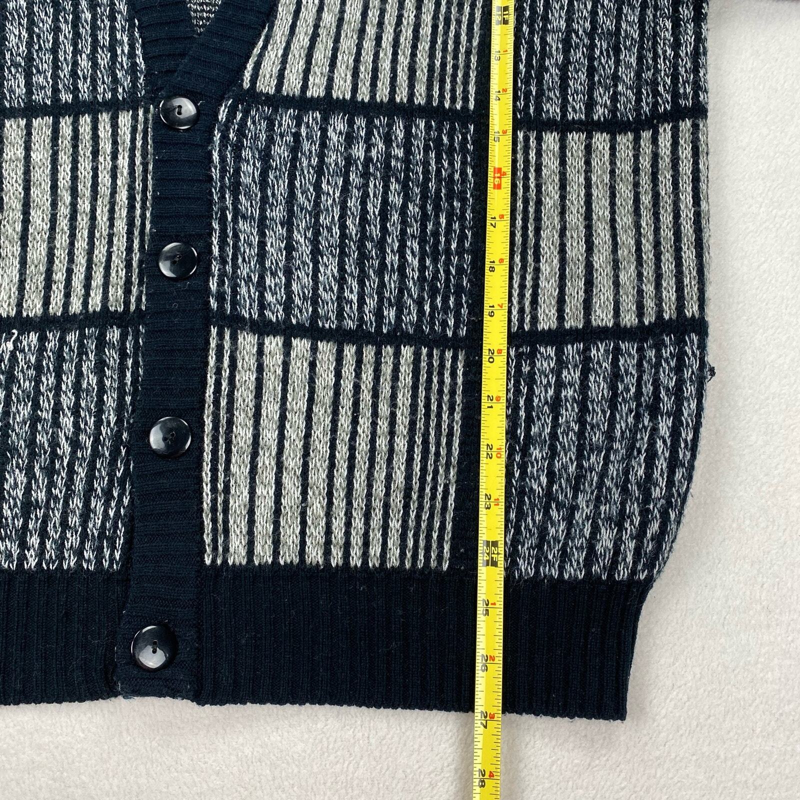 Vintage Sweater Graphix Sweater Size Large Black Grey Patterned ...