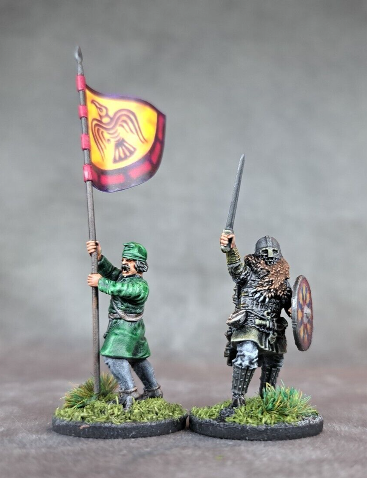 ANGLO-SAXON/ANGLO-DANE WARBAND #1, pro painted 28mm miniatures, Saga ...