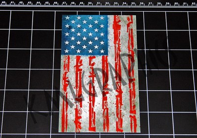 The Purge movie style USA / American weapons flag decal sticker anarchy ...
