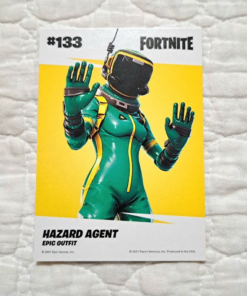 2021 Panini Fortnite Series 3 Hazard Agent Holo Foil #133 Epic Outfit ...