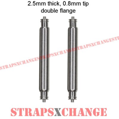 FAT 20mm 2.5mm x 0.8mm Diver's Spring Bar Bars for Seiko Watch Strap ...