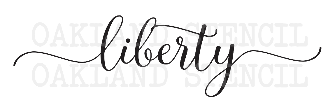 liberty~~ STENCIL 6x24 or 8x24 for Painting Signs Canvas Fabric Wood ...