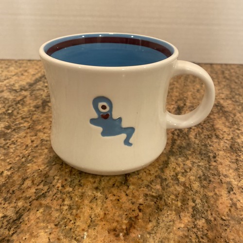 Starbucks One Eyed Blue Ghost Halloween Coffee Mug Tea Cup 2006 Boo Fun ...