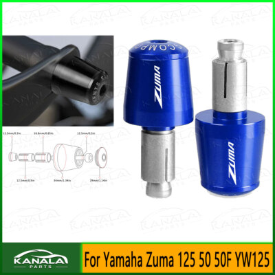 For Yamaha Zuma 125 50 50F YW125 7/8" Handlebar Grips Handle Bar End ...