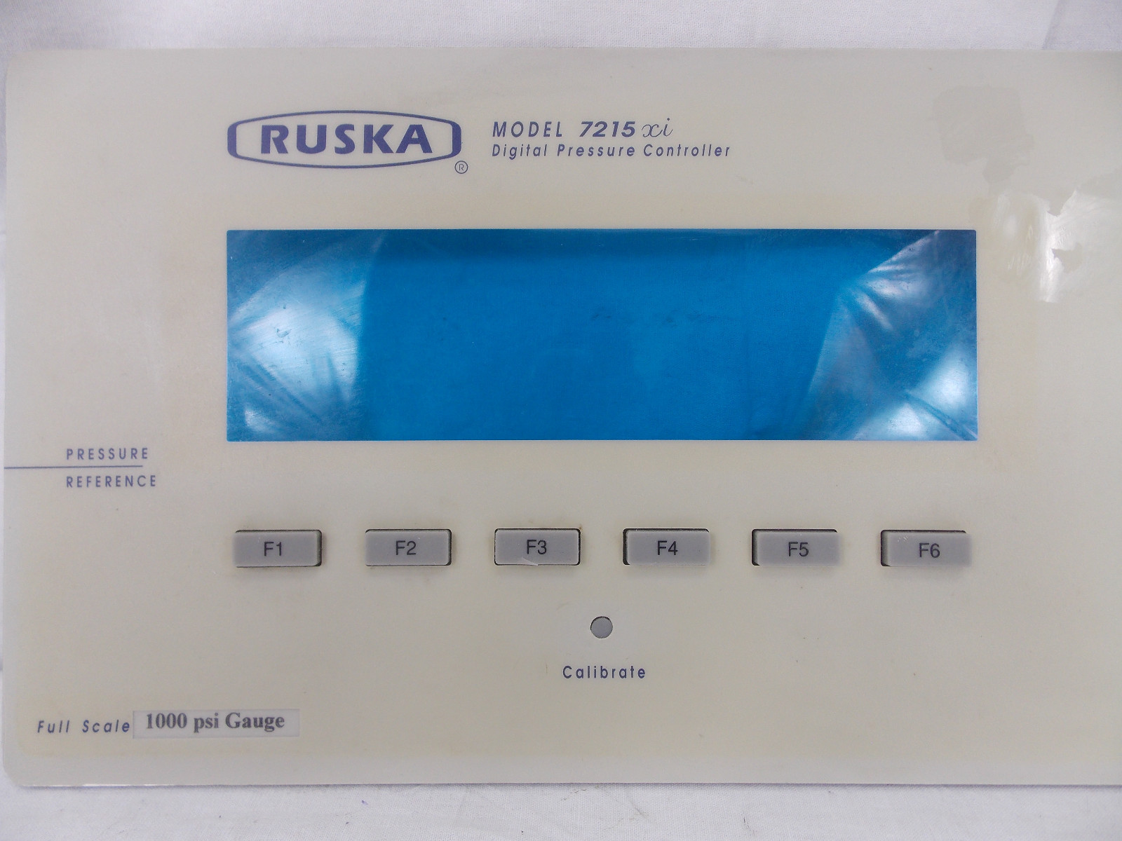 RUSKA 7215 xi DIGITAL PRESSURE CONTROLLER 1000 psi FRONT PANEL KEY ...