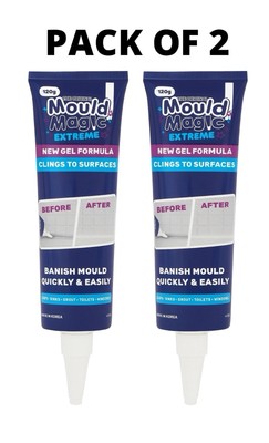 PACK OF 2 -GENUINE MOULD MAGIC EXTREME GEL FORMULA 120G TUBE - SAME DAY ...