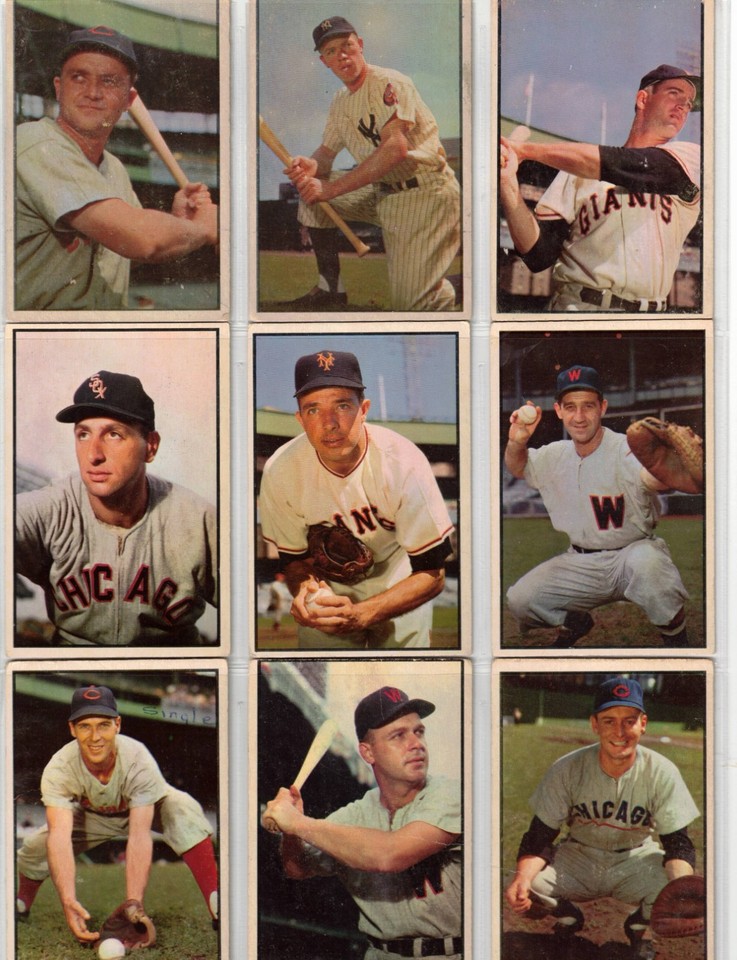 Lot of 27 1953 Bowman Color Baseball Cards | eBay