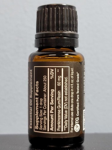 doTERRA Frankincense Essential Oil Supplement 15 mL - New / Sealed! Exp ...