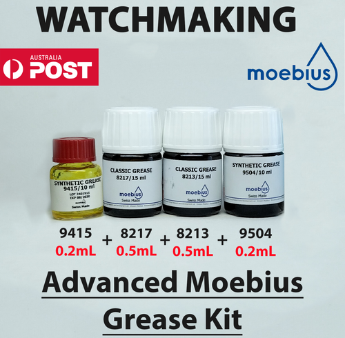 Advanced Moebius Grease Kit | Watch Oil Kit | Watchmaking Watch Repair ...