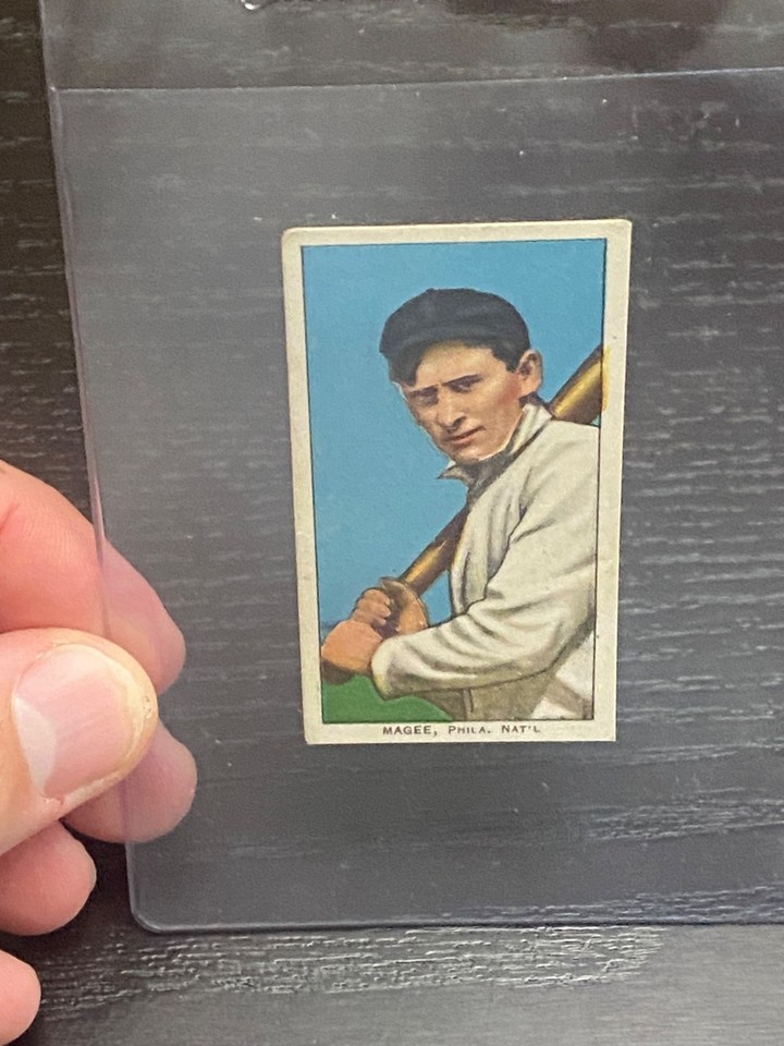 Sherry Magee 1910 T206 Sweet Caporal with Bat Philadelphia 350/30 VG+ ...