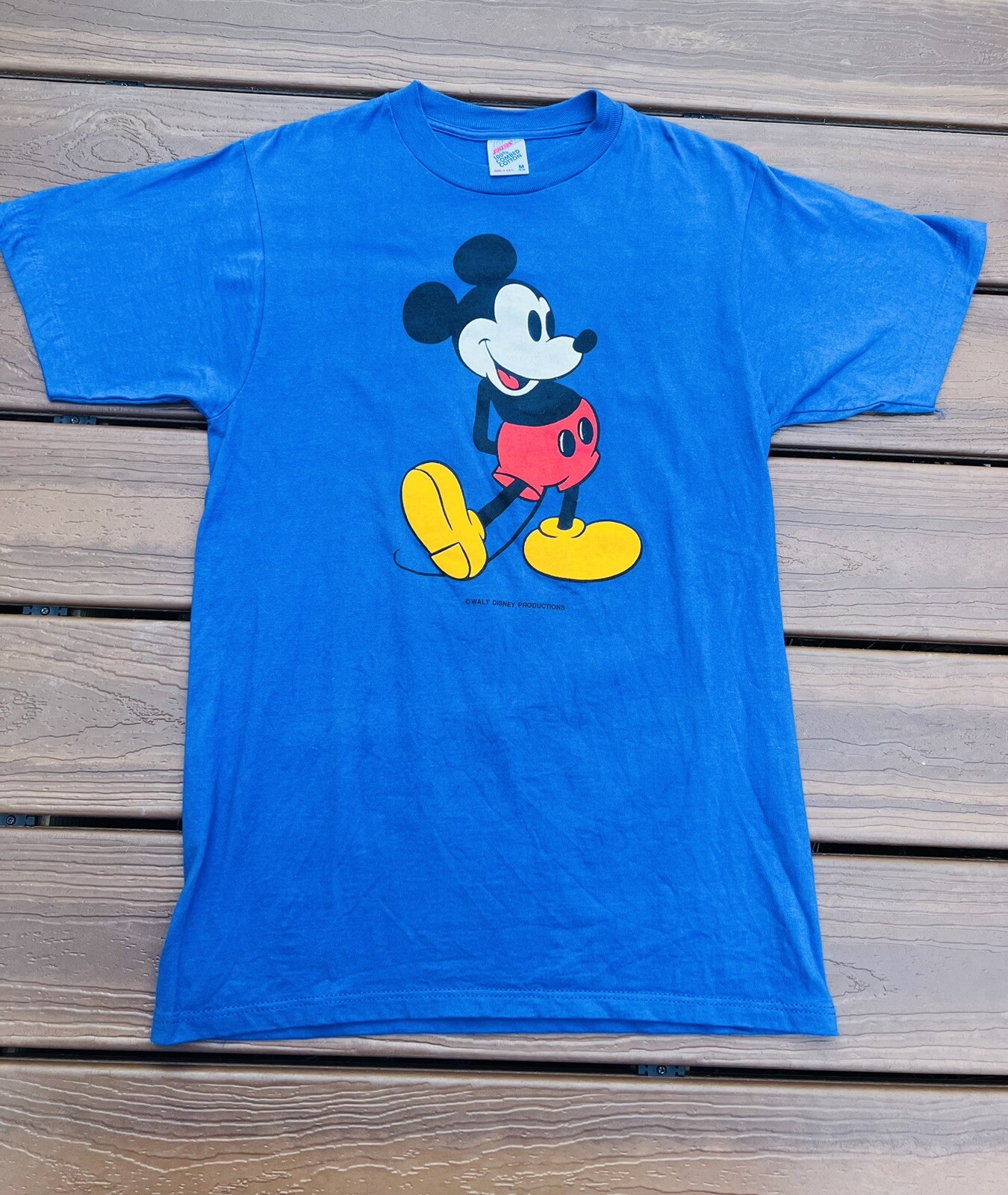 Vintage Walt Disney Mickey Mouse Single Stitch T Shi Gem 6202
