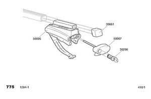 Thule Rapid Crossroad - Foot Kit 775 Roof Rails Thule 775 Multi-Listing ...