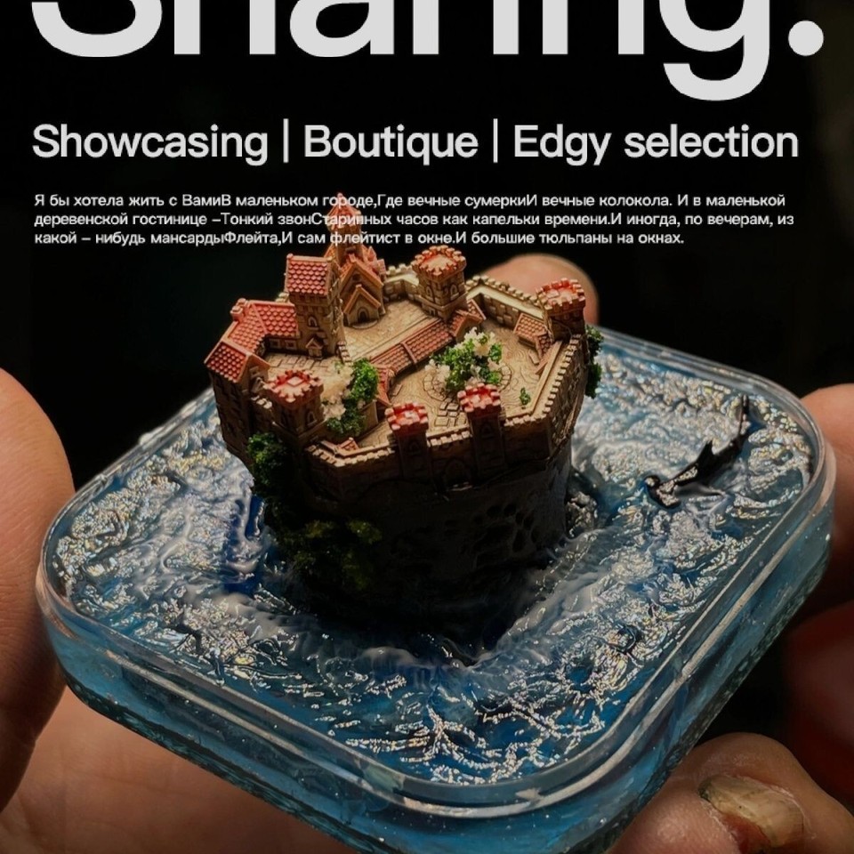 Harry Potter Hogwarts Castle Mini Resin Model Building Handcrafted ...