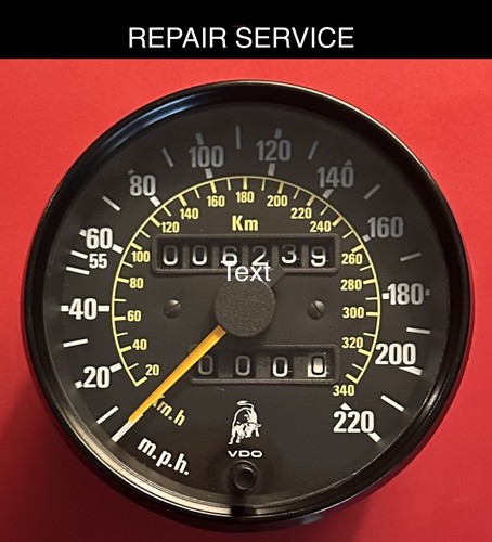Lamborghini Diablo Odometer REPAIR SERVICE Speedometer Repair 1990-98 ...