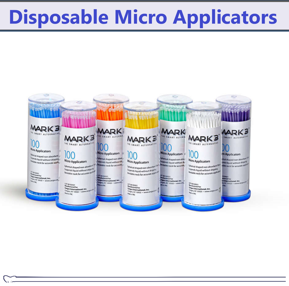 400 Microbrush Micro Brush Applicator Tips Regular, Fine, Super Fine ...