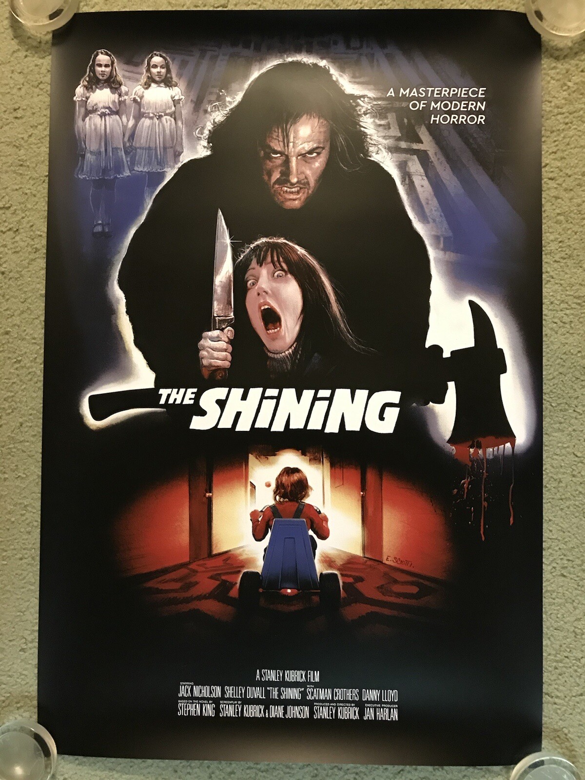 The Shining Stanley Kubrick Horror Movie Art Print Poster Mondo Enzo ...