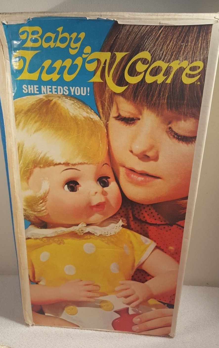 VTG Topper Toys 18" Tall Baby Luv'N Care Blonde Girl Doll Original ...