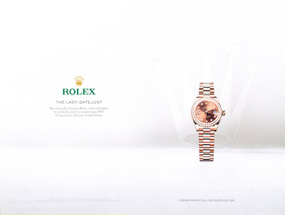 ROLEX WATCH MAGAZINE promo ad #086 2 PGS ORIGINAL "NOT A WATCH" | eBay