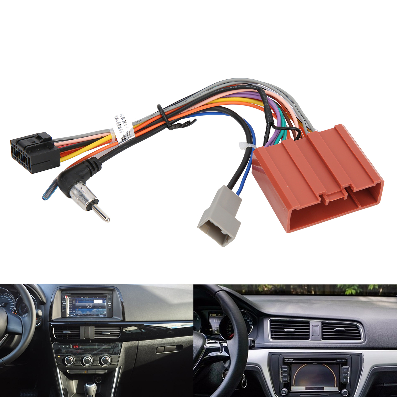 17Pin Navigator Wire Harness Adapter Power Cable For For CX‑5 SNT | eBay