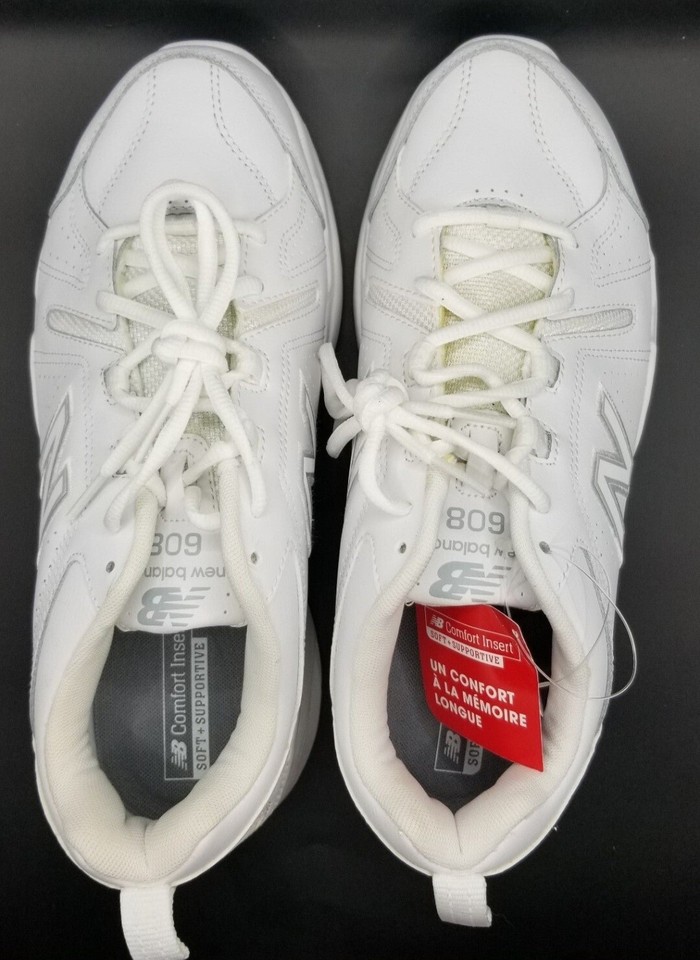 New Balance 608 Training Shoes Mens 8 Wide White Lace Up Athletic ...