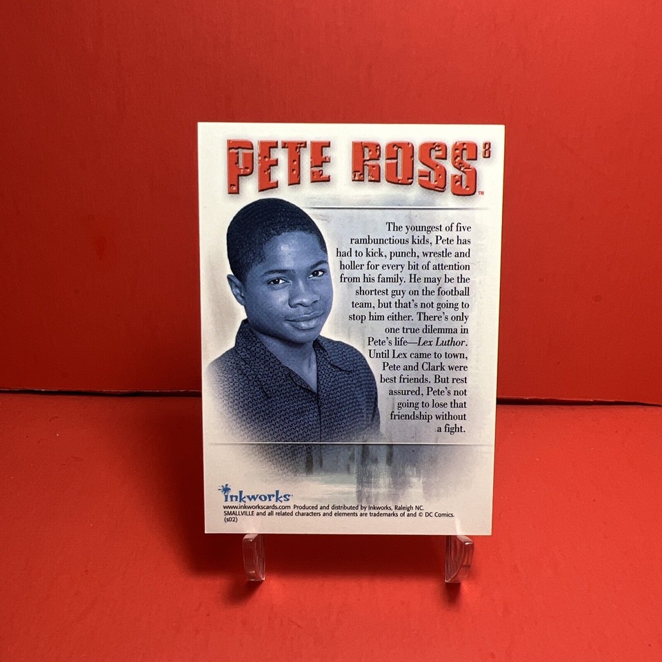 2002 Inkworks Smallville Season One Pete Ross #8 VG🦄 | eBay