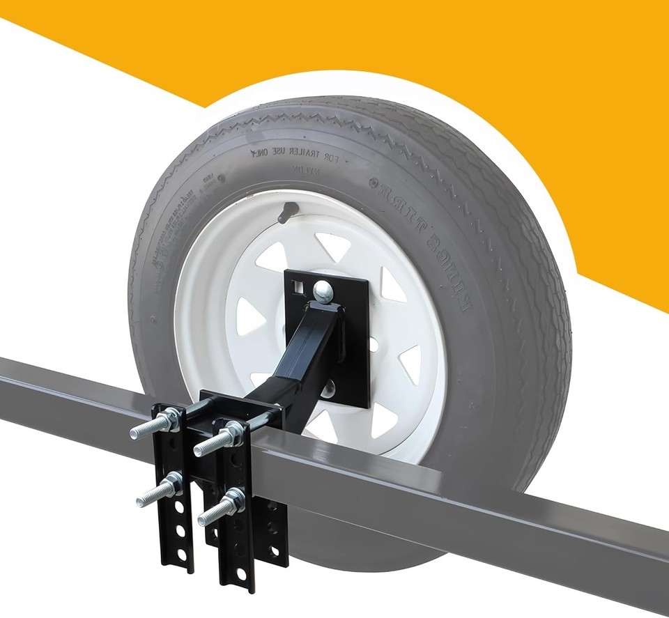 Trailer Spare Tire Wheel Mount Kit Carrier Holder Bracket Boat Utility ...