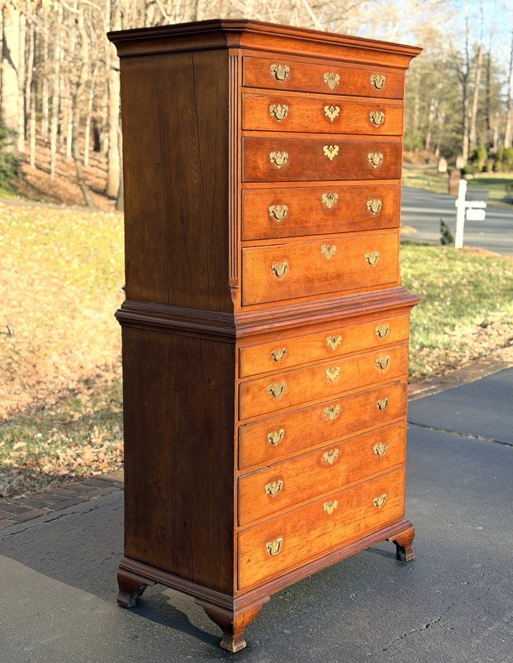 19th Century American Federal Cherry Chest on Chest | eBay