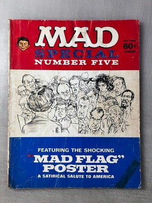 MAD Special Number Five Magazine Vintage Satire Mad Flag Poster 60c ...