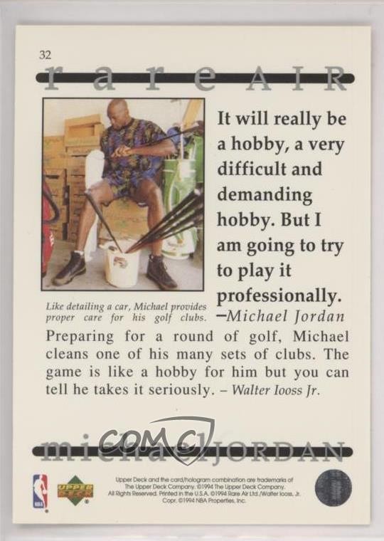 1994 Upper Deck Rare Air Tribute Set Factory Michael Jordan #32 HOF | eBay