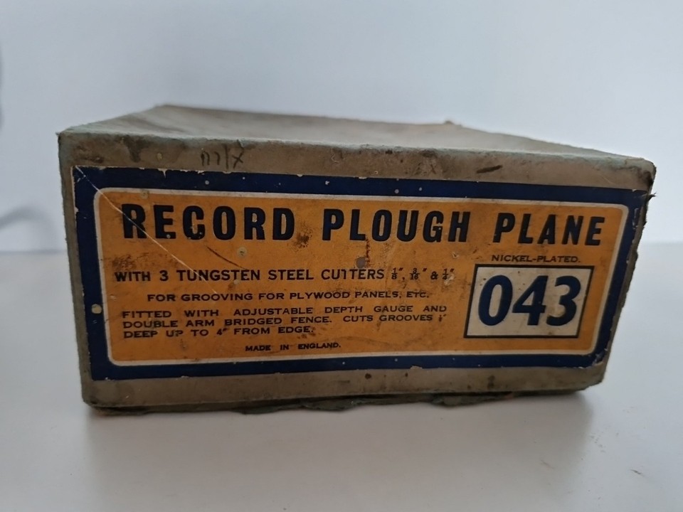 Vintage Record Plough Plane No 043 | eBay UK
