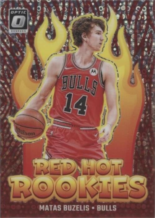 2024-25 Panini Donruss Optic - Red Hot Rookies Matas Buzelis #1 Fast ...