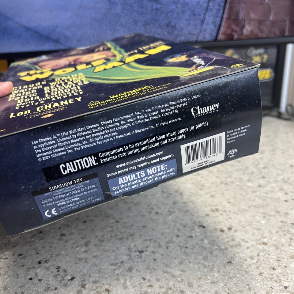 Sideshow Collectibles The Wolf Man - Larry Talbot 12" Figure New In Box ...
