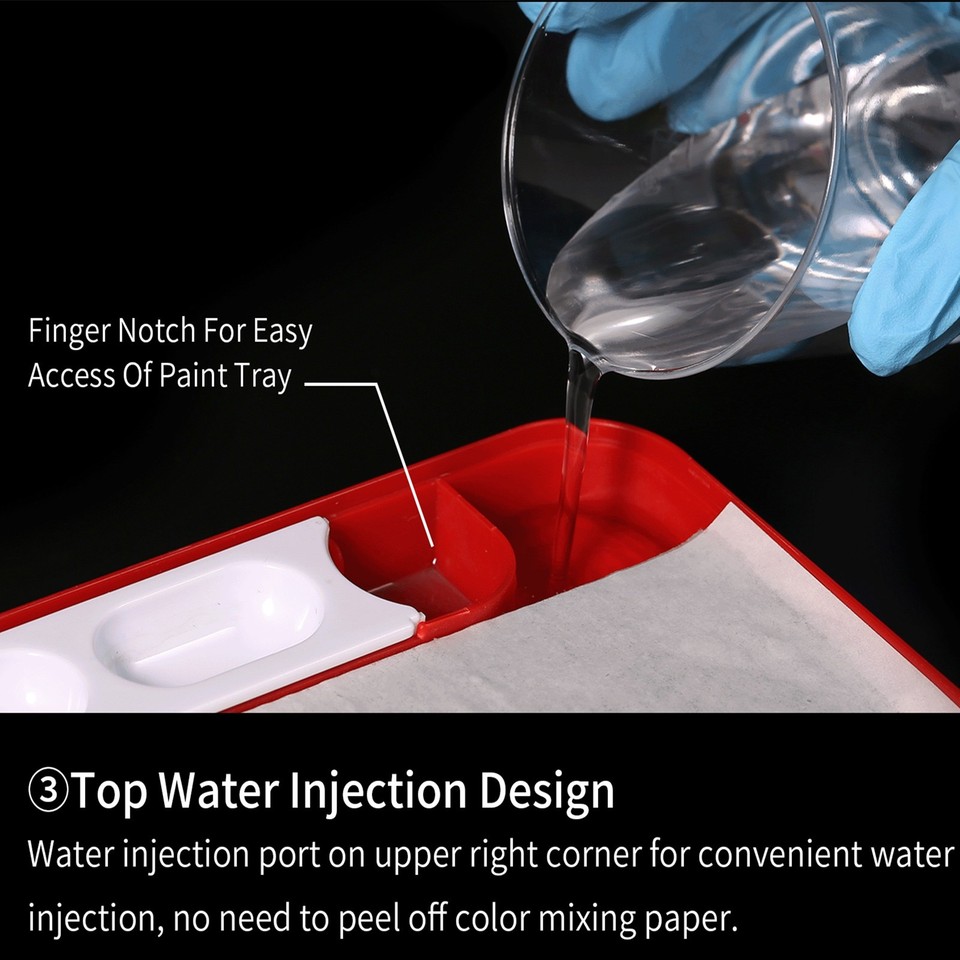 ABS+PP Moisturizing Color Mixing Tray Palette For Acrylic Paints Model ...