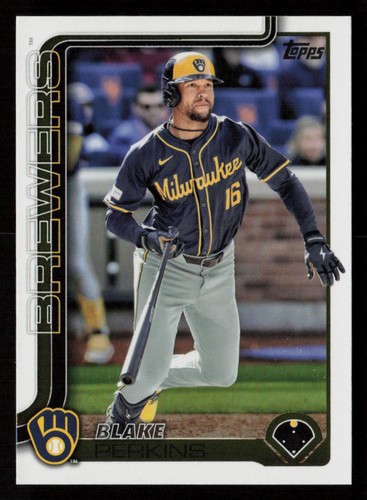 Blake Perkins 2025 Topps Series 1 #47 Milwaukee Brewers Baseball Card ...