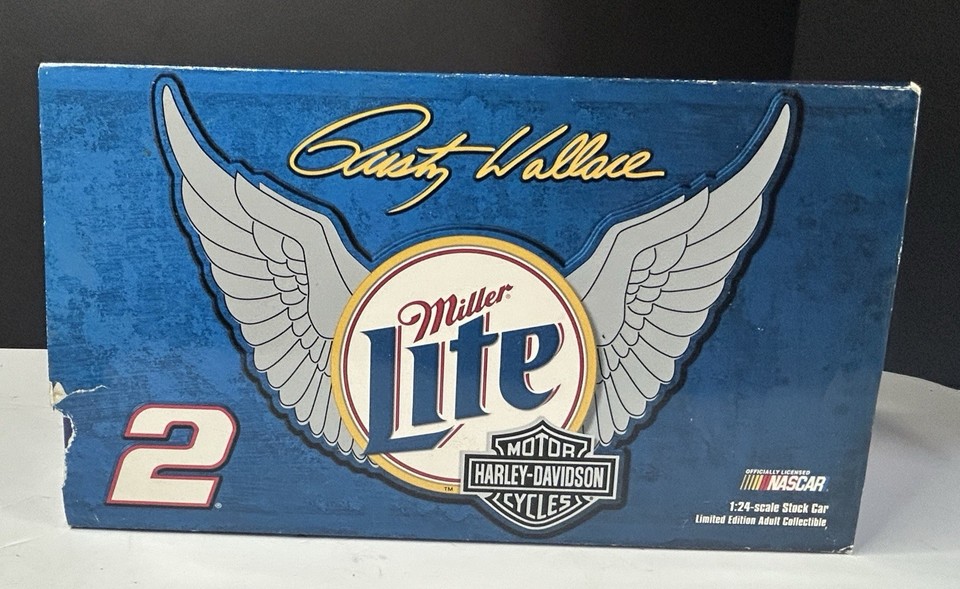 Rusty Wallace 1999 Harley Davidson Miller Light Nascar 1/24 Diecast Car ...