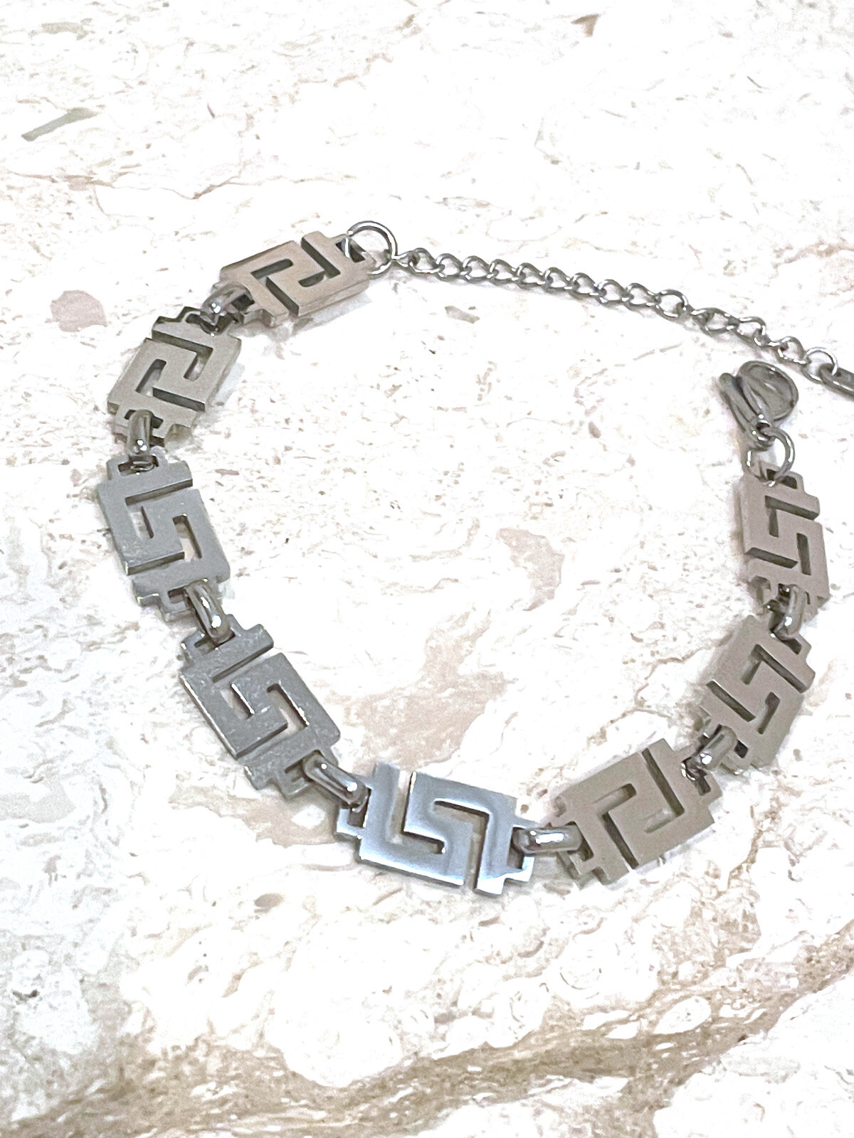 Ancient Greece Labyrinth Meander Greek key pattern Bracelet Mens ...