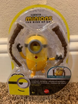 Minions The Rise of Gru “NUNCHUCK SWINGING STUART” Figure from Mattel ...