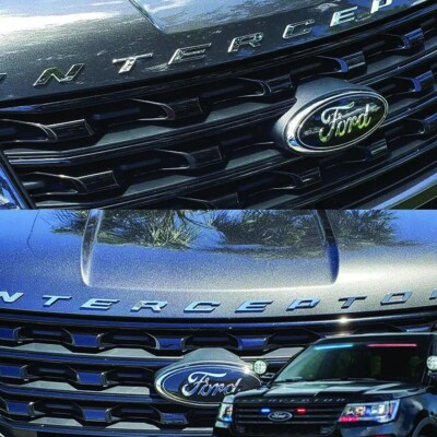 2011-2019 Ford Explorer UPR Interceptor Hood Letters Emblem Decal Gloss ...