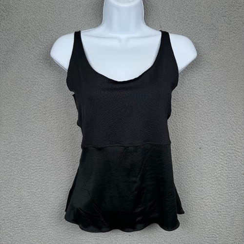 Spanx Shapewear Top Womens Large Black Tank Top Stretch Step In ...