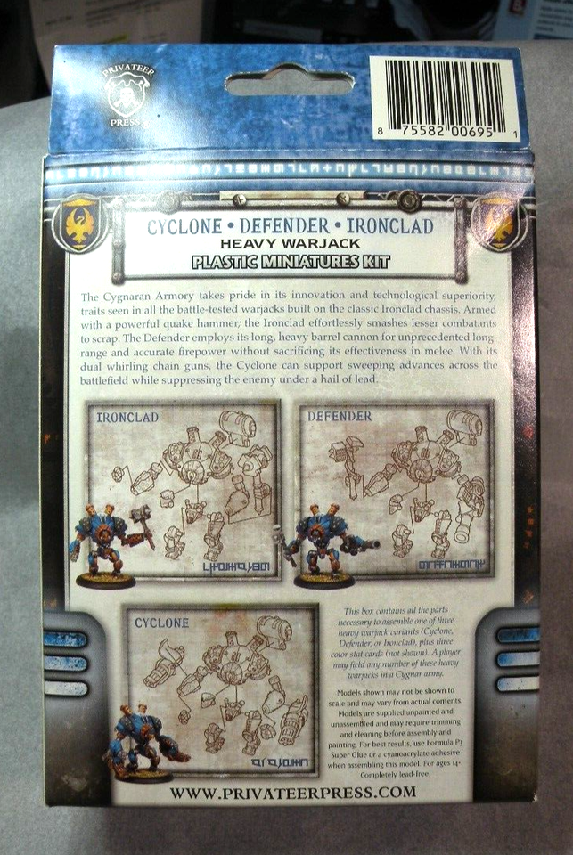 NEW Warmachine Cygnar Cyclone Defender Ironclad PIP 31062 NIB | eBay