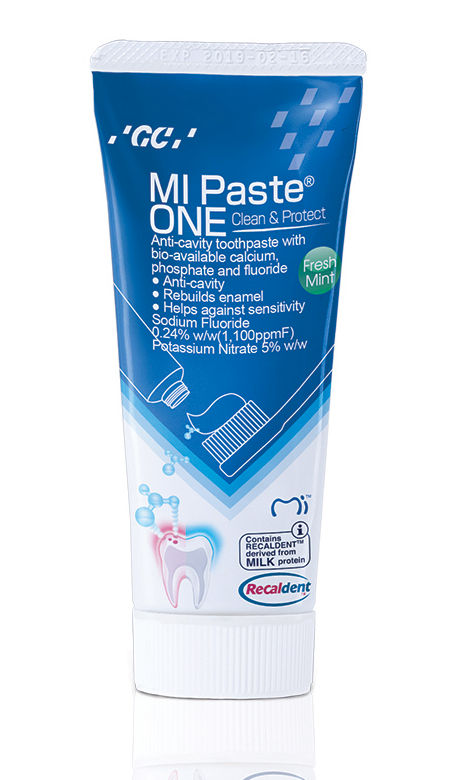 GC MI Paste ONE Fresh Mint Anti-cavity Toothpaste with RECALDENT Tech ...