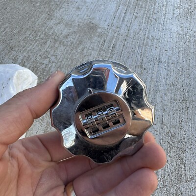 Vintage Chrome Rescueman?? Combination Locking Gas Cap Lock - READ - LN ...