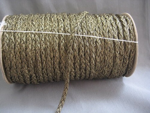 1m Posamentenborte Borte Zierband Gold-Farbig 7 mm Nähen Glänzend ...