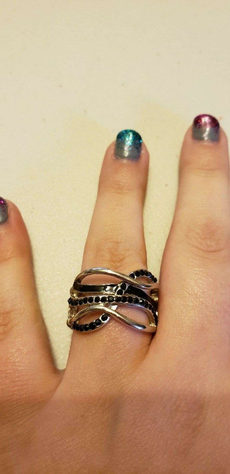 Paparazzi Ring (one size fits most) (new) MISFIT BLACK RING | eBay