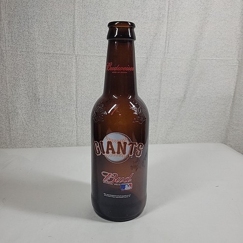 Budweiser San Francisco Giants 15" Beer Bottle Embossed MLB Man Cave | eBay