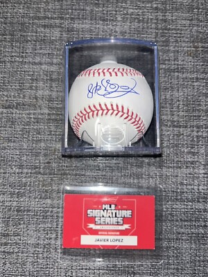 MLB SIGNATURE SERIES Autographed JAVIER LOPEZ #8 Official Major League ...