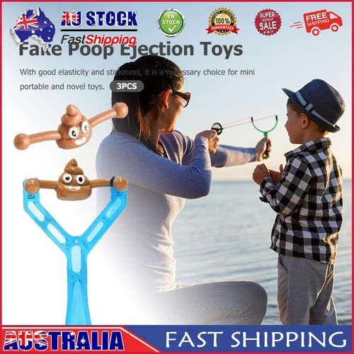 Mini Poop Ejection Toy Portable Plastic Poop Flying Toys for Children ...