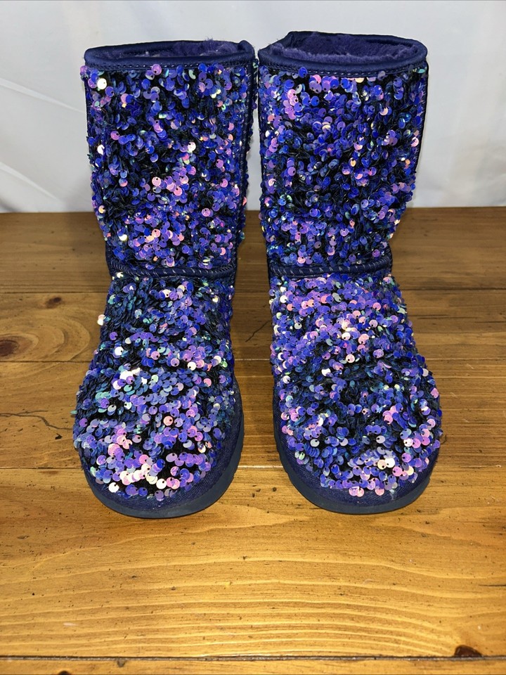 Rare UGG Classic Short Stellar Sequin Sparkle Boots Size US 7 | eBay