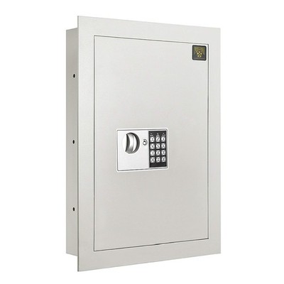 Digital Wall Safe – Flat, Electronic, Steel, Keypad, 2 Manual Override ...