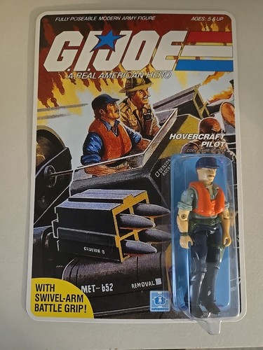 *RECARDED* Vintage G.I. Joe Cutter Hovercraft Pilot Figure 100% ...